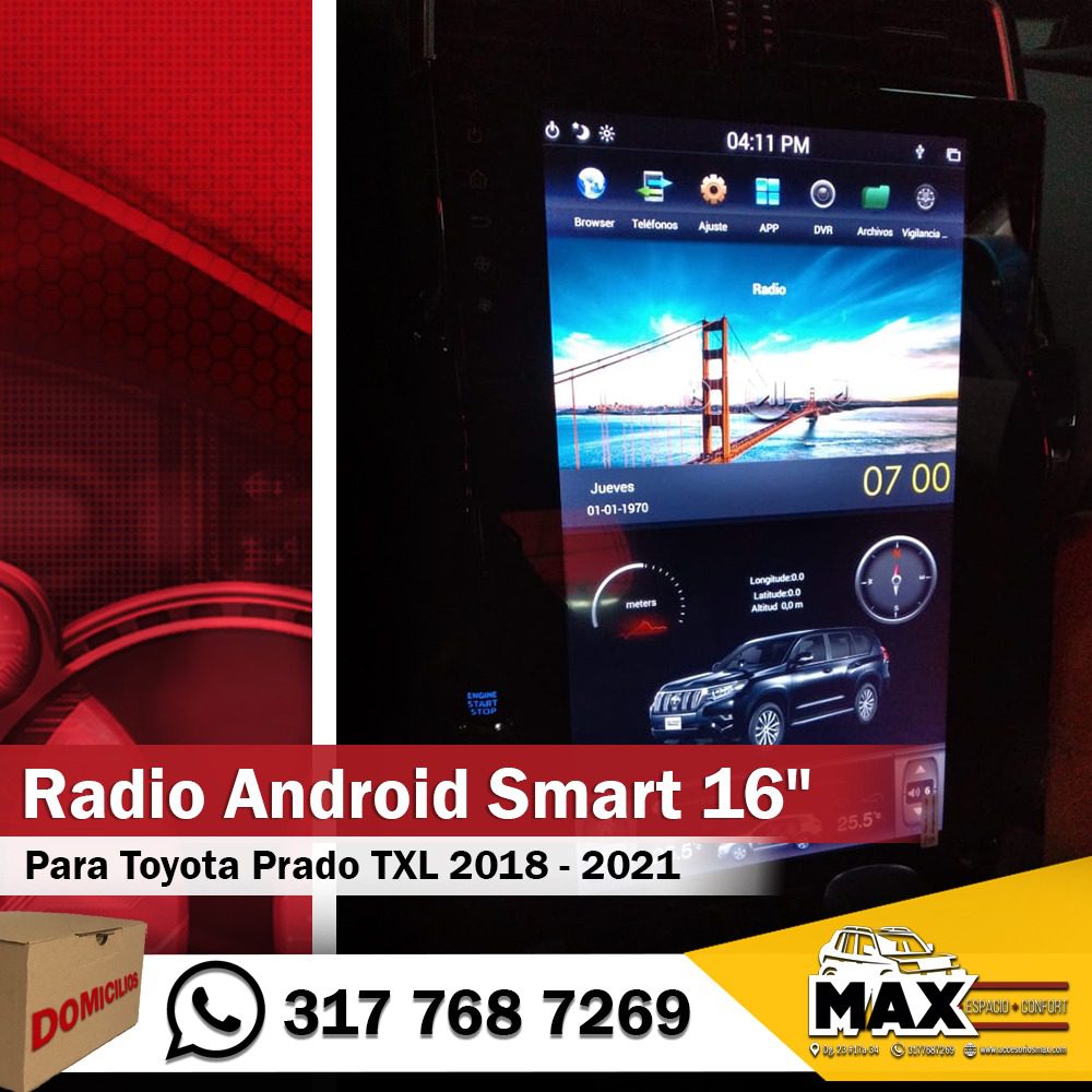 Radio android smart 16" - Para tu carro
