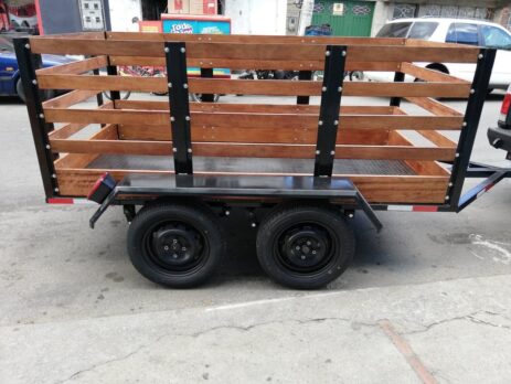 Remolques en estacas de madera doble eje - Para tu carro