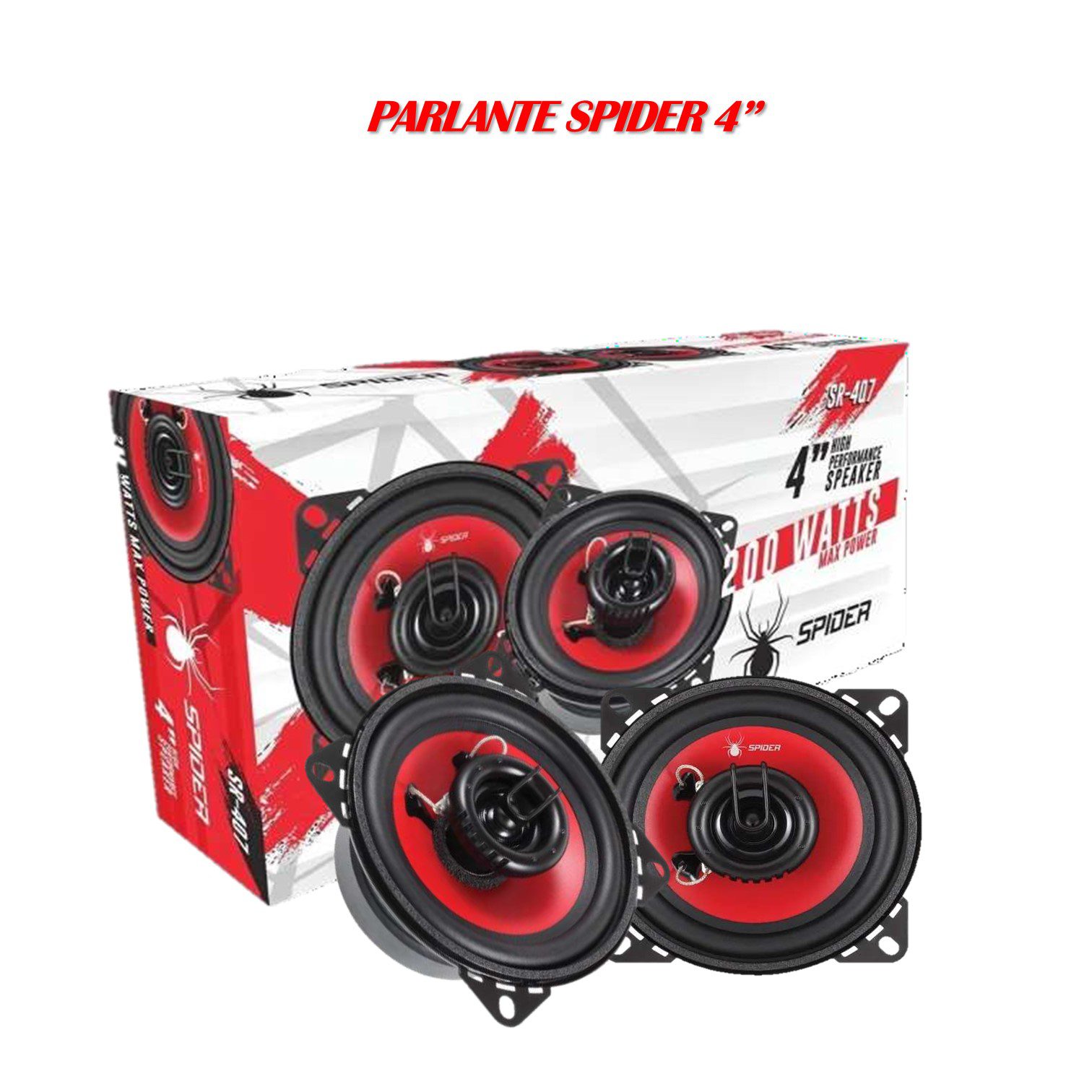 PARLANTE SPIDER 4" - Para tu carro