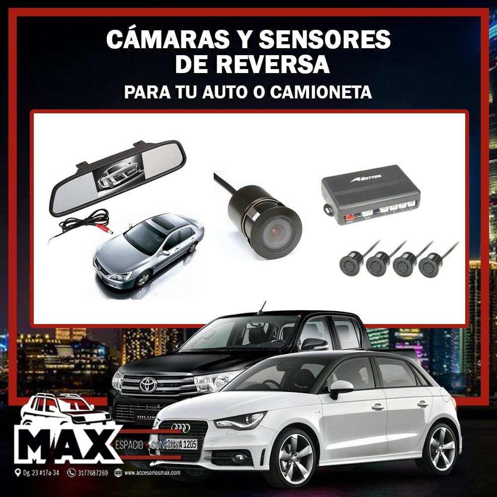 Cámaras y Sensores de Reversa para tu auto y camioneta - Para tu carro