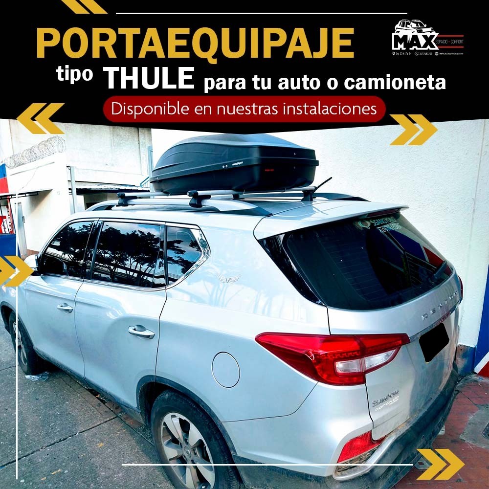 Portaequipaje de techo tipo Thule para tu auto y camioneta - Para tu carro