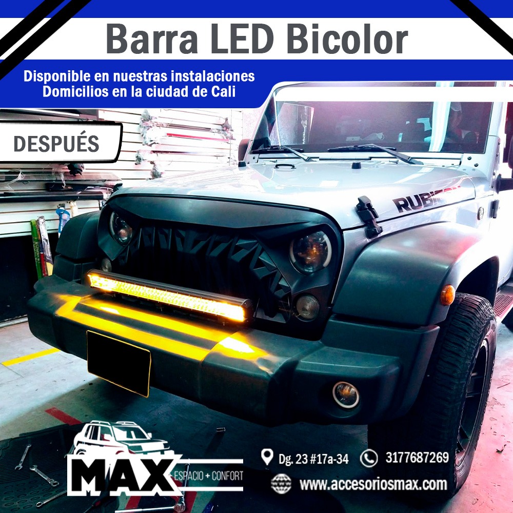 BARRA LED BICOLOR 80 CM - Para tu carro