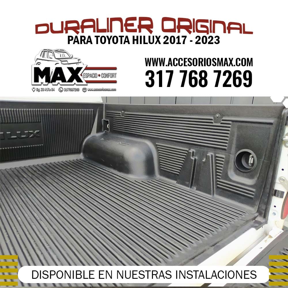 Duraliner Original para Toyota Hilux 2017-2023 - Para tu carro